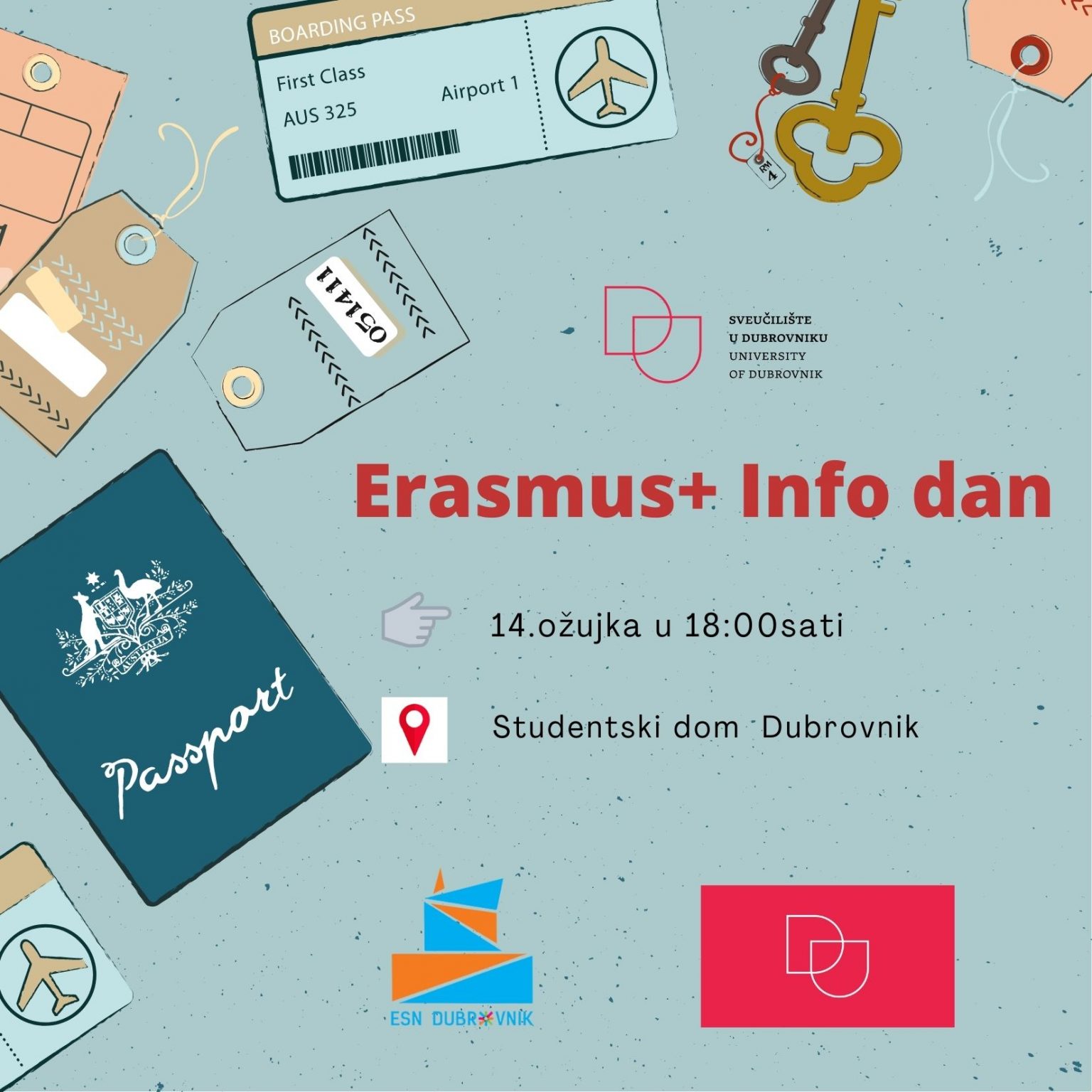 Erasmus+ info dan u Studentskom domu | UNIDU