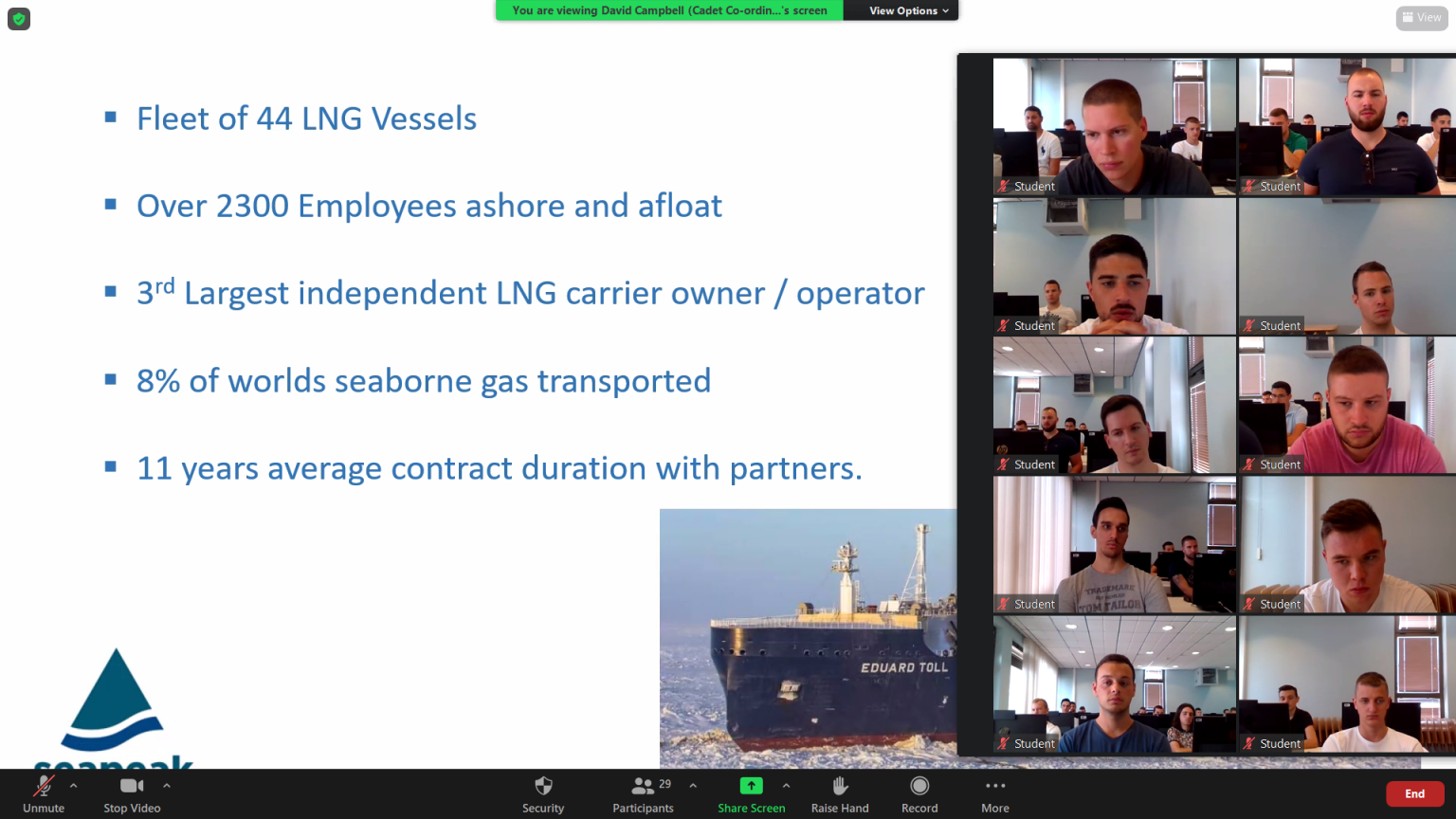 Studentima predstavljena brodarska kompanija “Seaspeak” | UNIDU