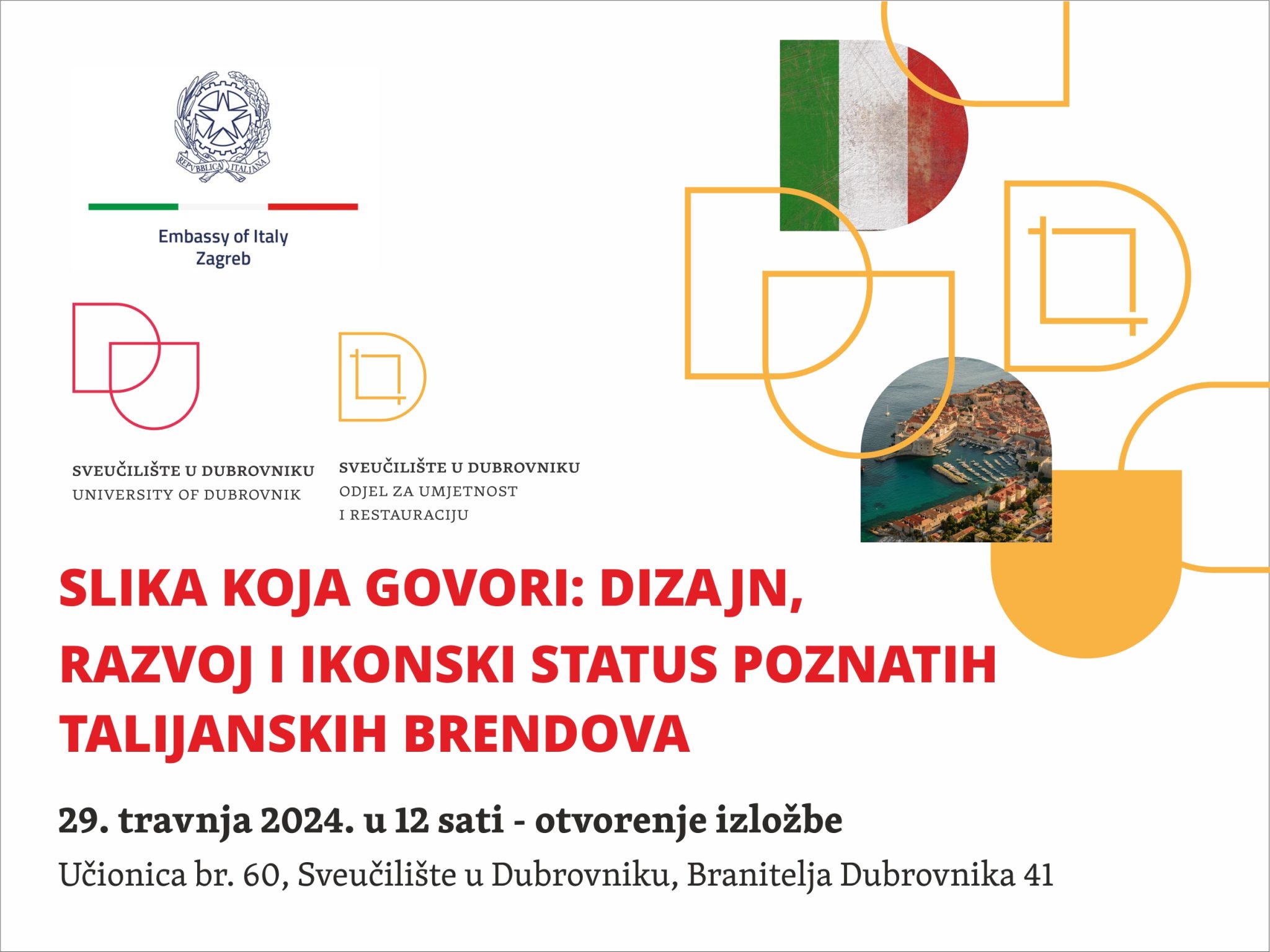 Najava izložbe “Slika koja govori: dizajn, razvoj i ikonski status ...