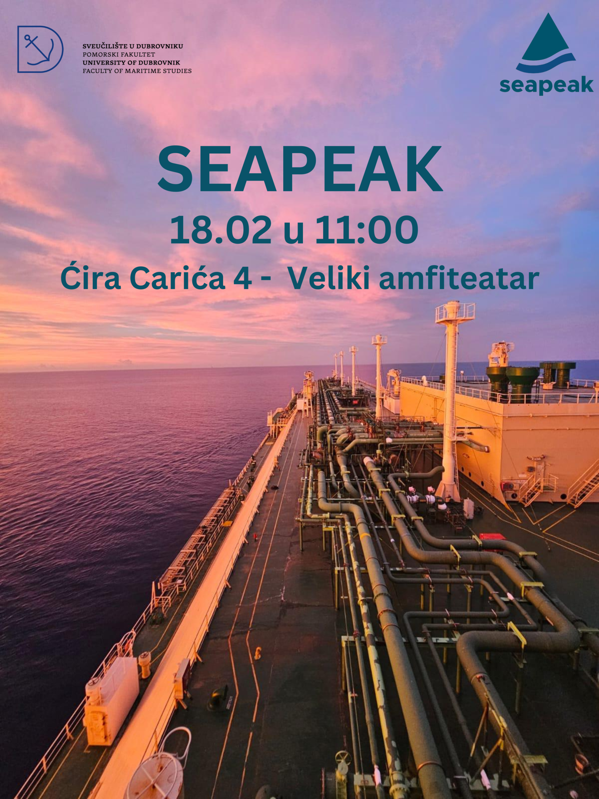Predstavljanje kompanije Seapeak Maritime Ltd. na Pomorskom fakultetu ...