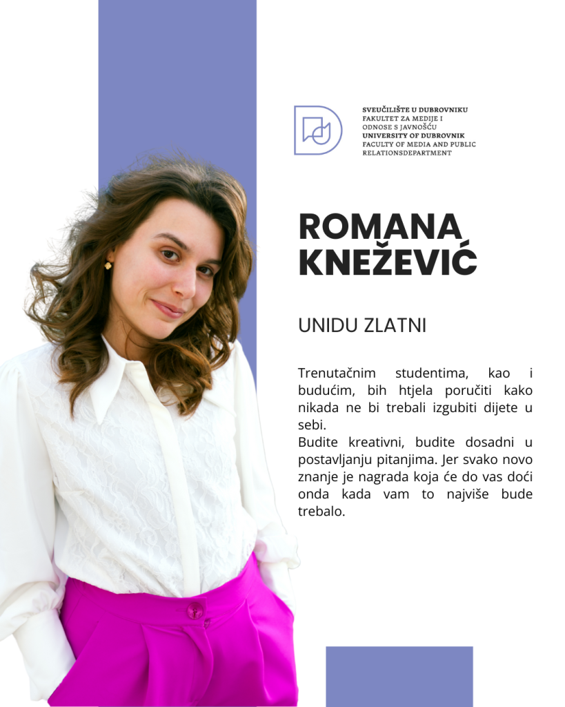 Romana Knežević, studentica | UNIDU