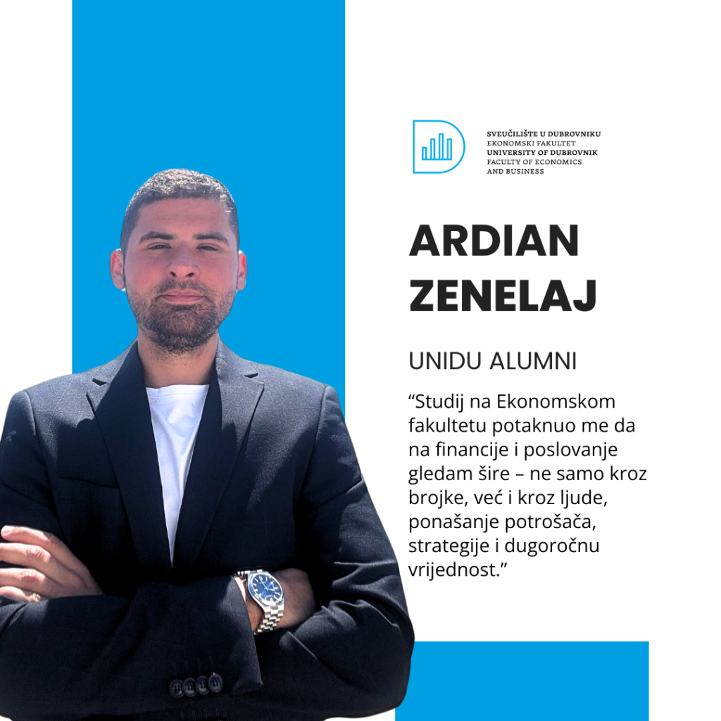 Alumni iskustvo – Ardian Zenelaj | UNIDU